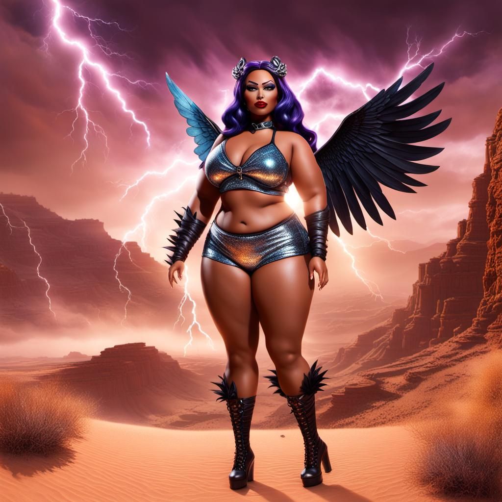 BBW, Sparkle dust, Whimsical, Raven Reyes mixed with Grogu as Katniss Everdeen Monster High doll ...