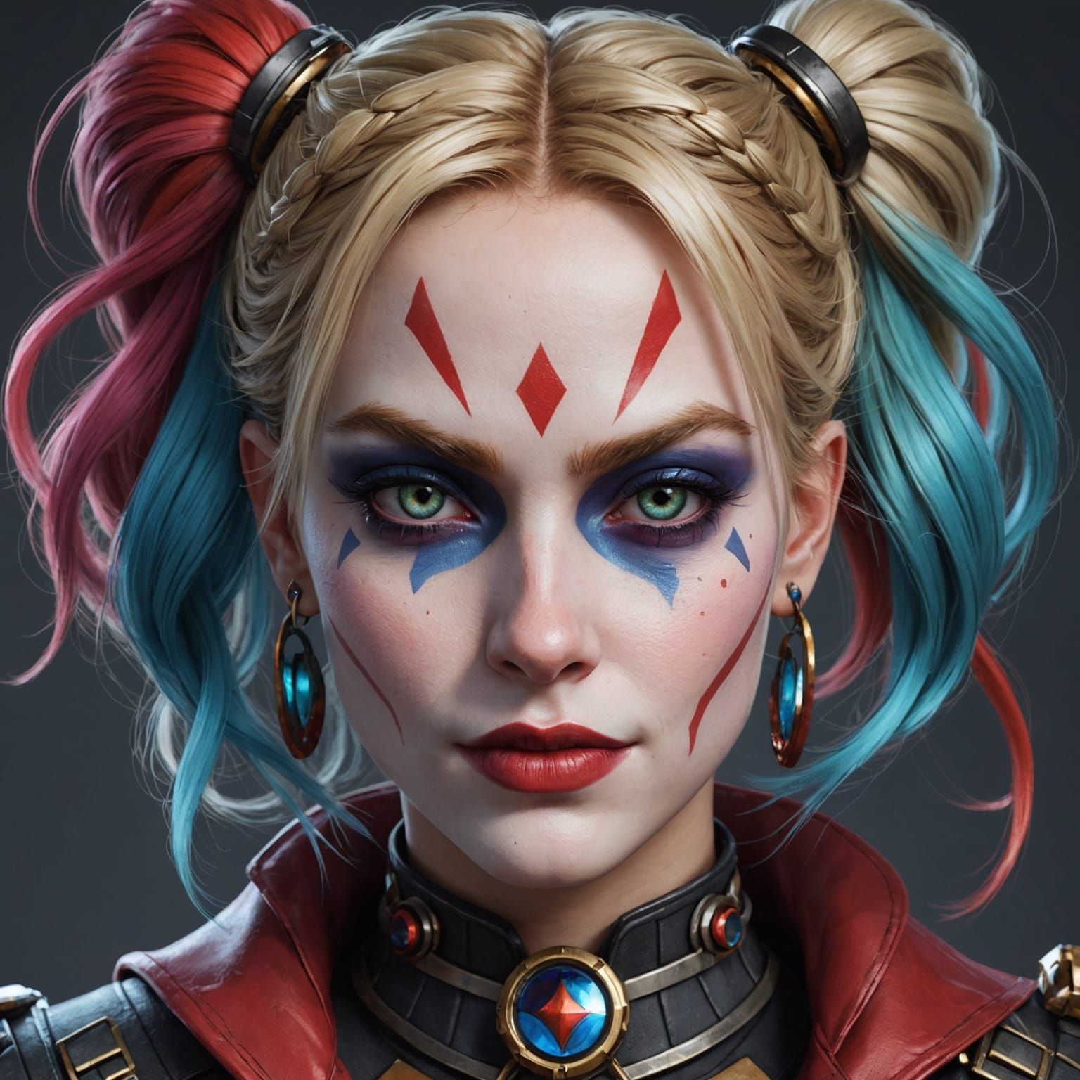 Harley Quin Mugshot - AI Generated Artwork - NightCafe Creator