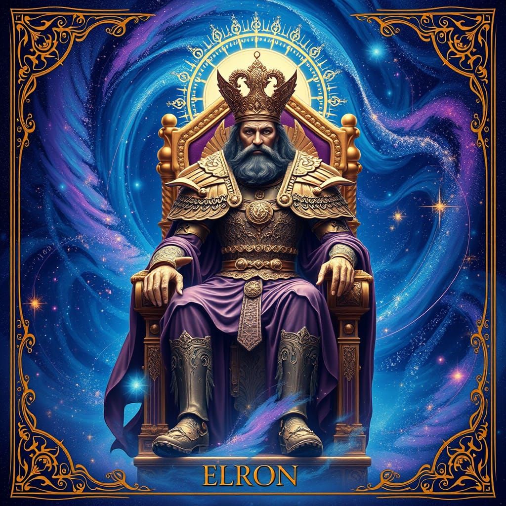 The Emperor Tarot Card - The Cosmic Emperor of Tarot, in a S...