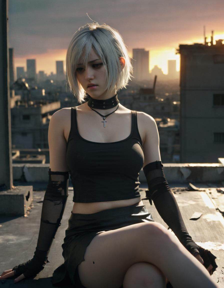 Nier Automata's 2B II - AI Generated Artwork - NightCafe Creator