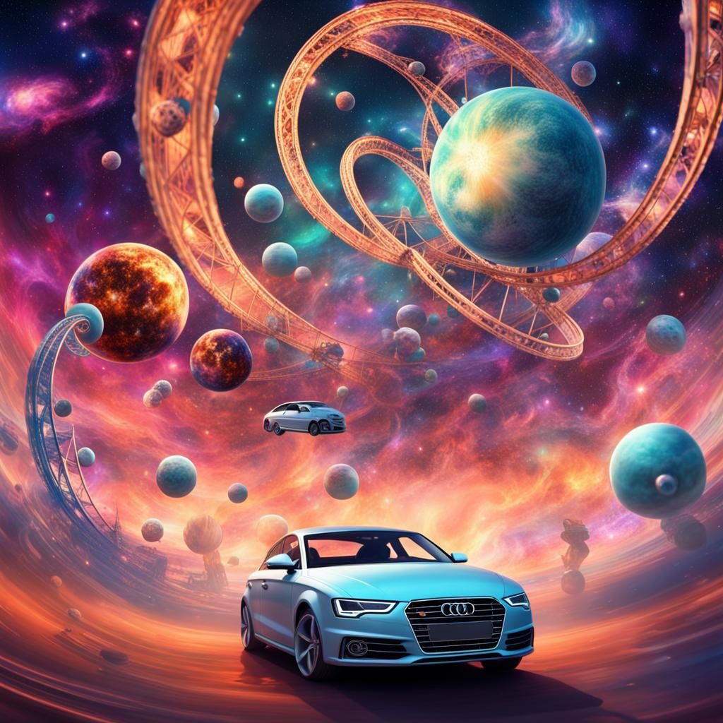 car in space - AI Generated Artwork - NightCafe Creator