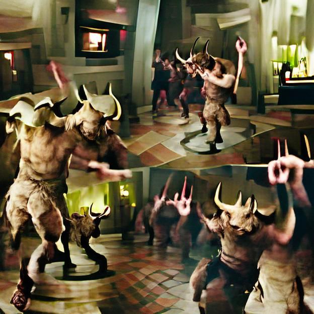 Everybody do the Minotaur dance. Wave your horns and swing that axe ...