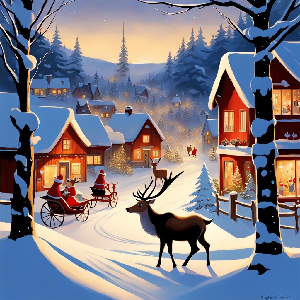 Christmas 🎄🤍 - AI Generated Artwork - NightCafe Creator