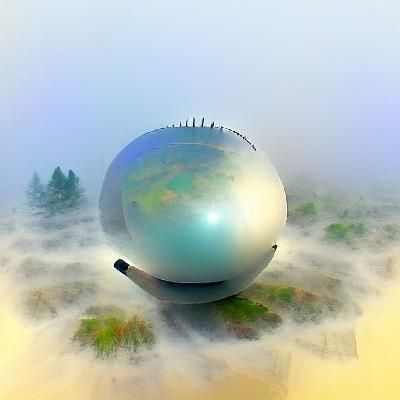 Fog Sphere (67) - AI Generated Artwork - NightCafe Creator