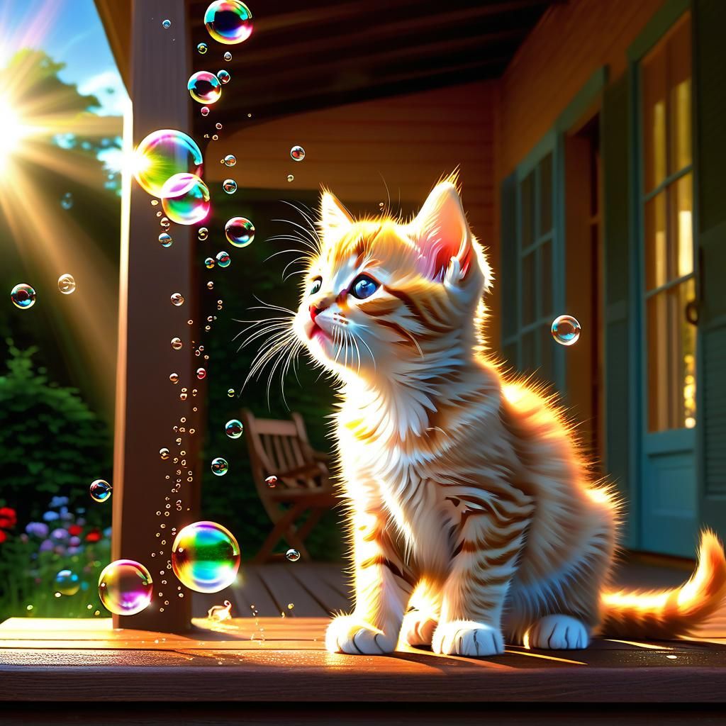 Curious Kitty - AI Generated Artwork - NightCafe Creator