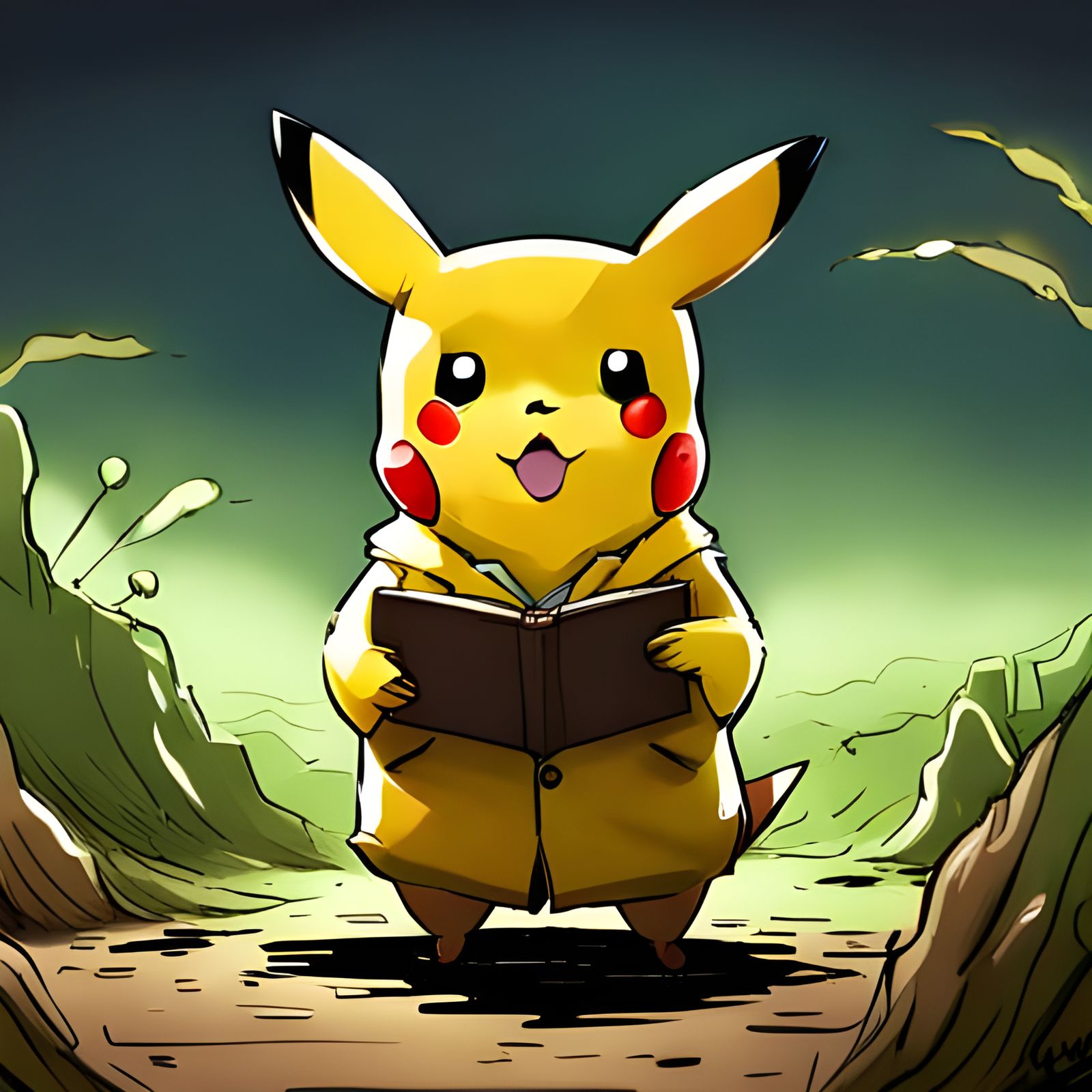 Pikachu: Raincoat - AI Generated Artwork - NightCafe Creator