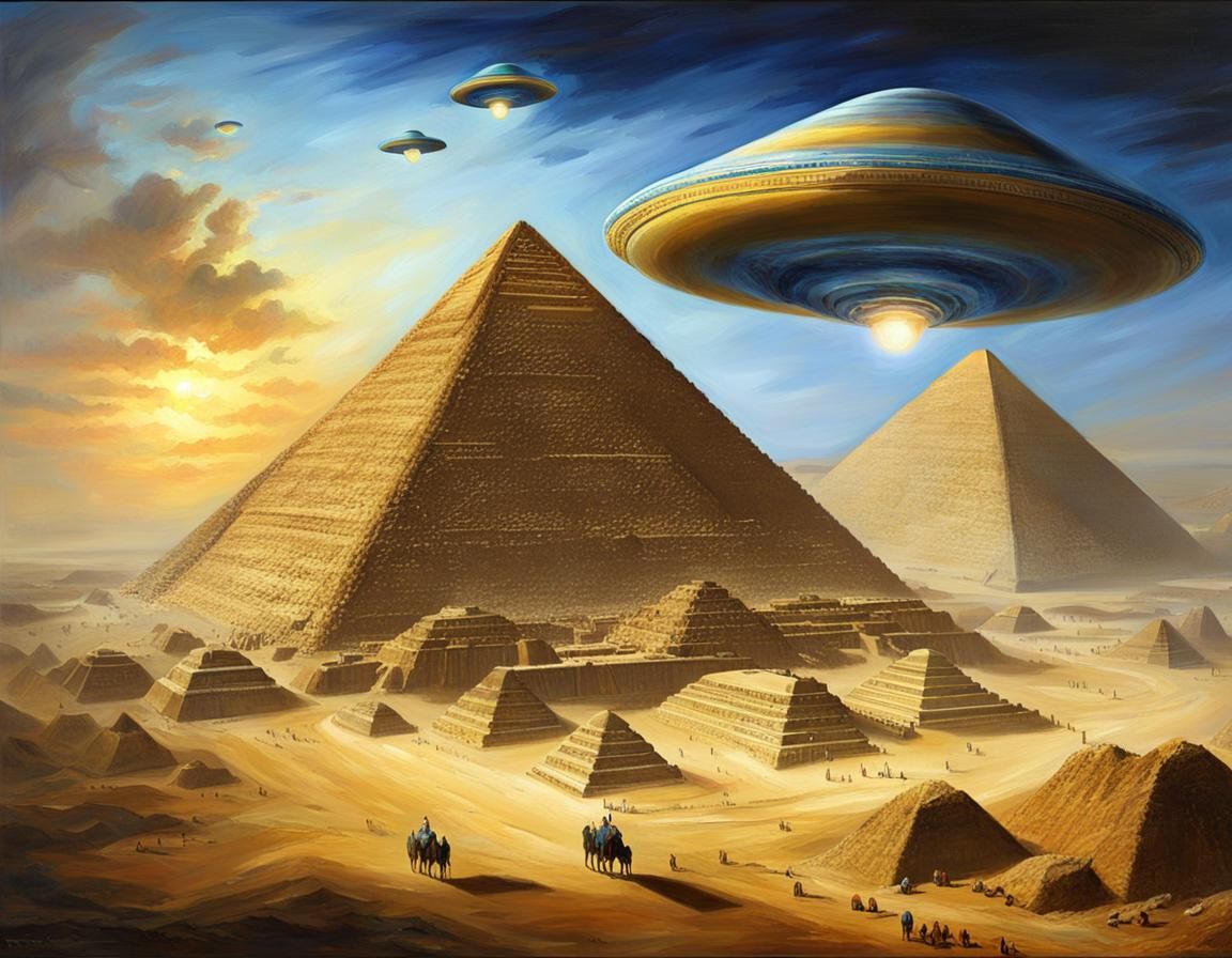 How the Pyramids Were Built - AI Generated Artwork - NightCafe Creator