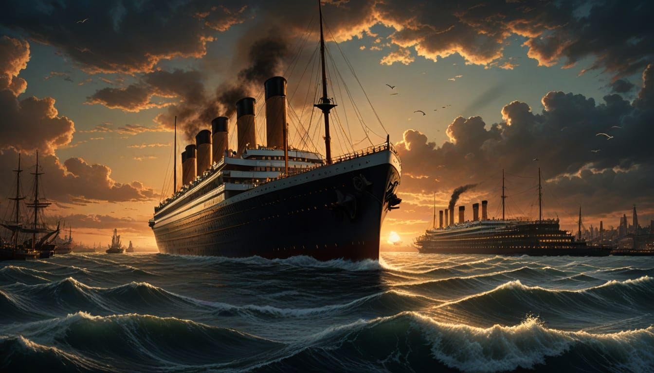 1912 el día que el Titanic cayó - Epic Titanic Scene in 1912...