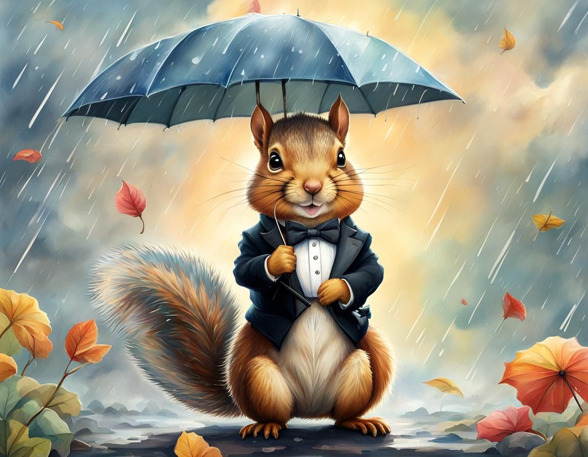 Super Positive Squirrel . . . - AI Generated Artwork - NightCafe Creator
