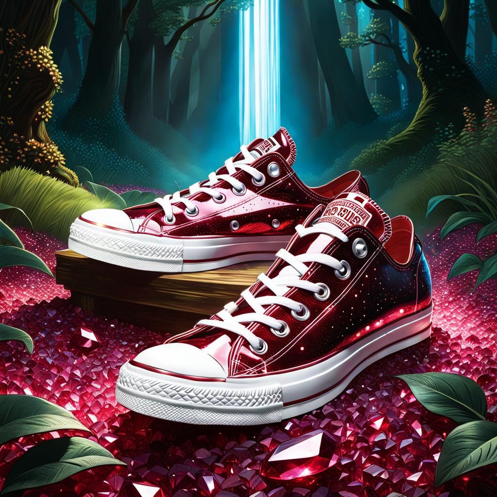 Ruby red slippers - AI Generated Artwork - NightCafe Creator