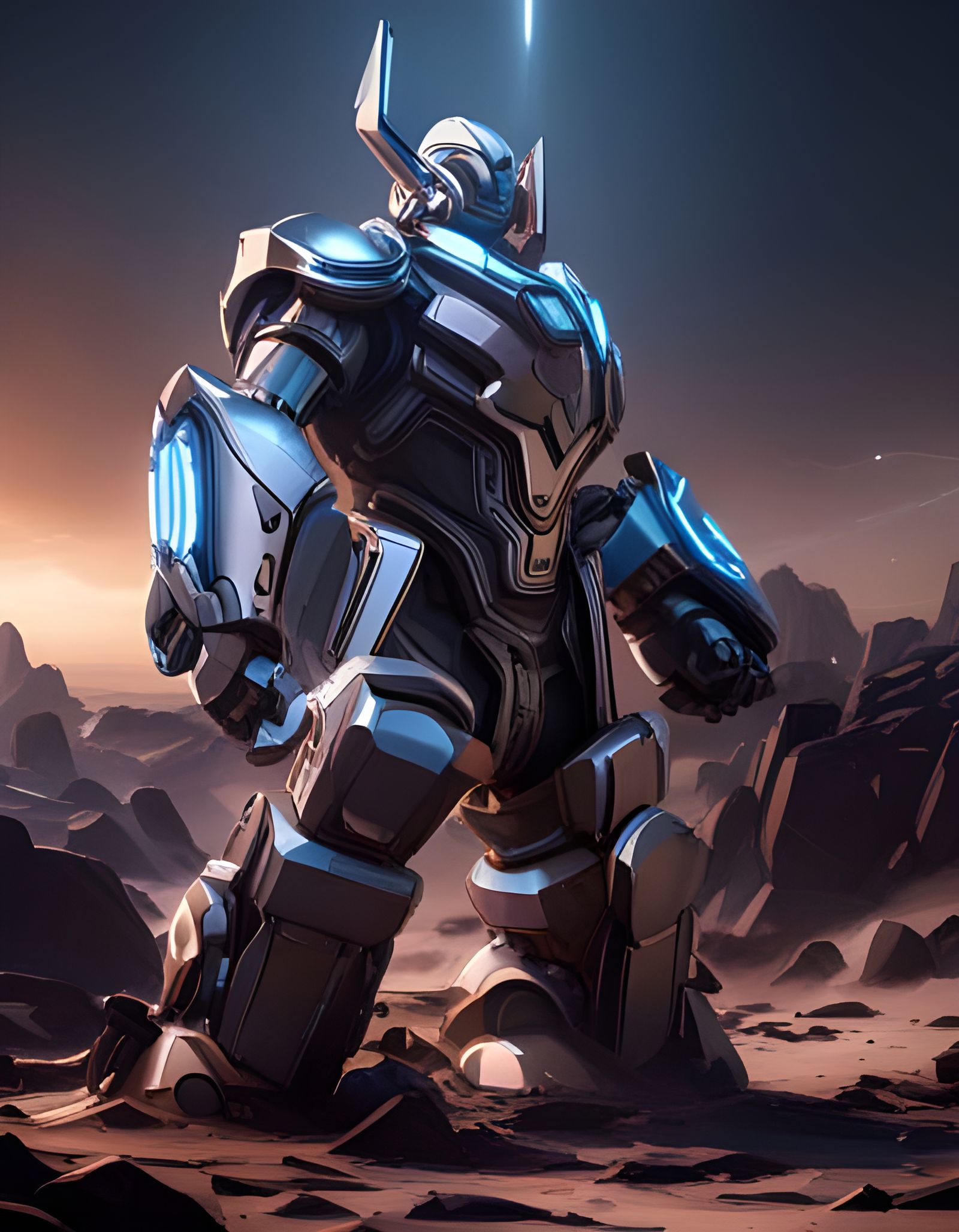 Thor Mecha suite - AI Generated Artwork - NightCafe Creator