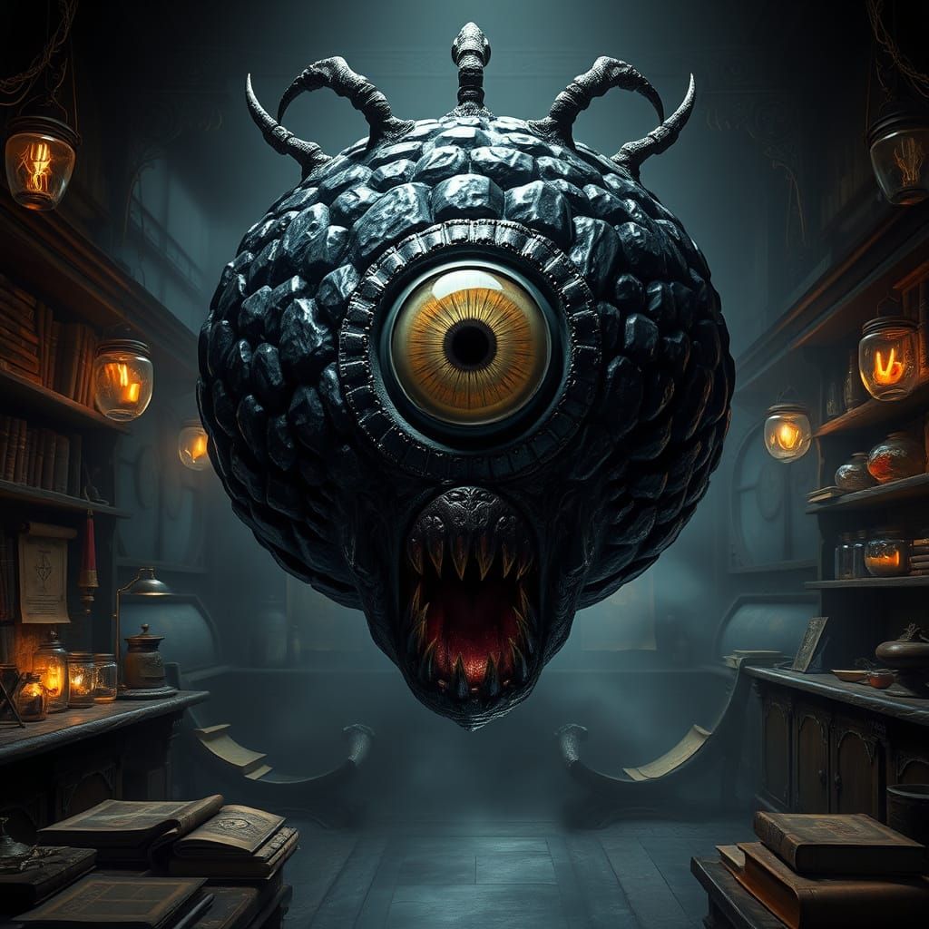 Surreal Wizard's Laboratory Shrouded in Mystical S... - AI Art