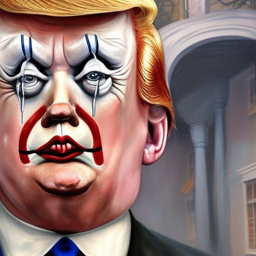 DJT as Pennywise the Clown - extra - AI Generated Artwork - NightCafe ...