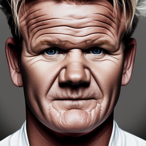 Gordon Ramsay - Furry Gordon Ramsay Portrait, Professional P...