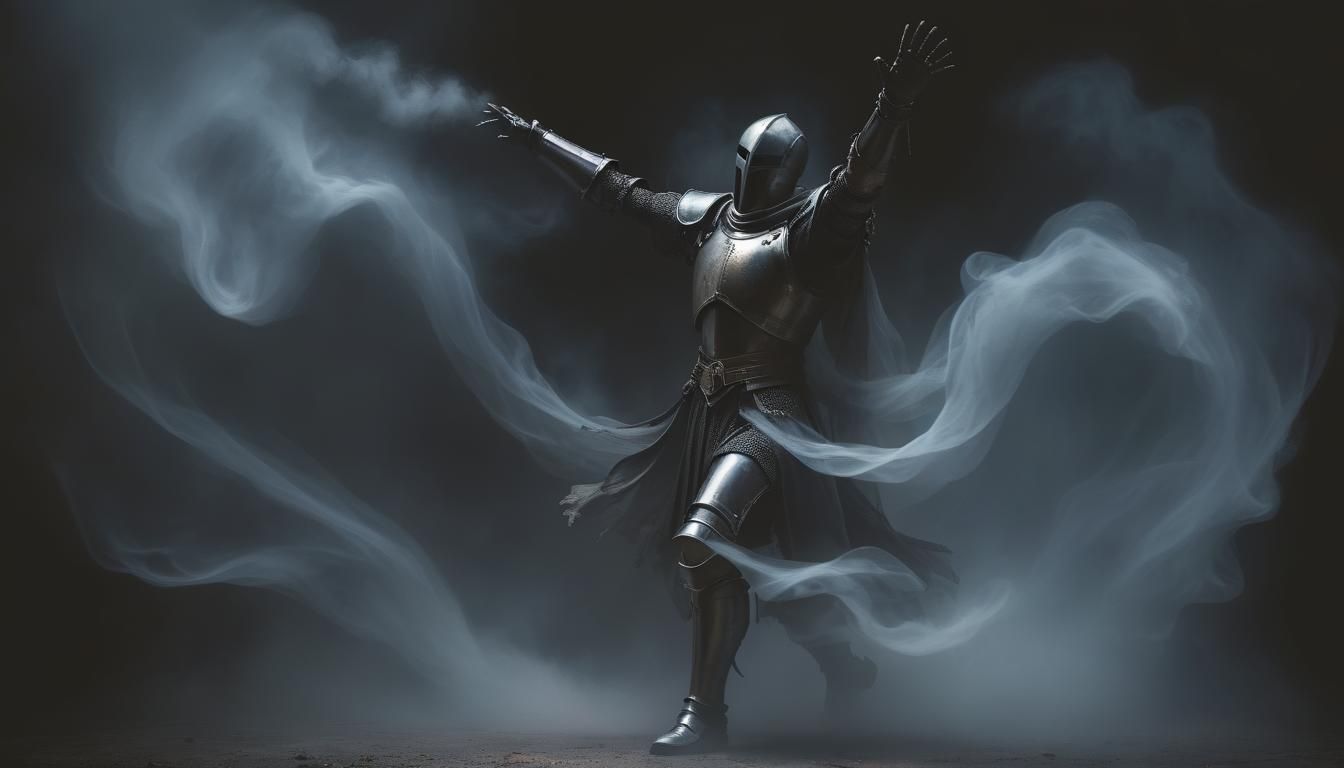 Ghostly knight - AI Generated Artwork - NightCafe Creator