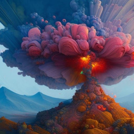 eruption - AI Generated Artwork - NightCafe Creator