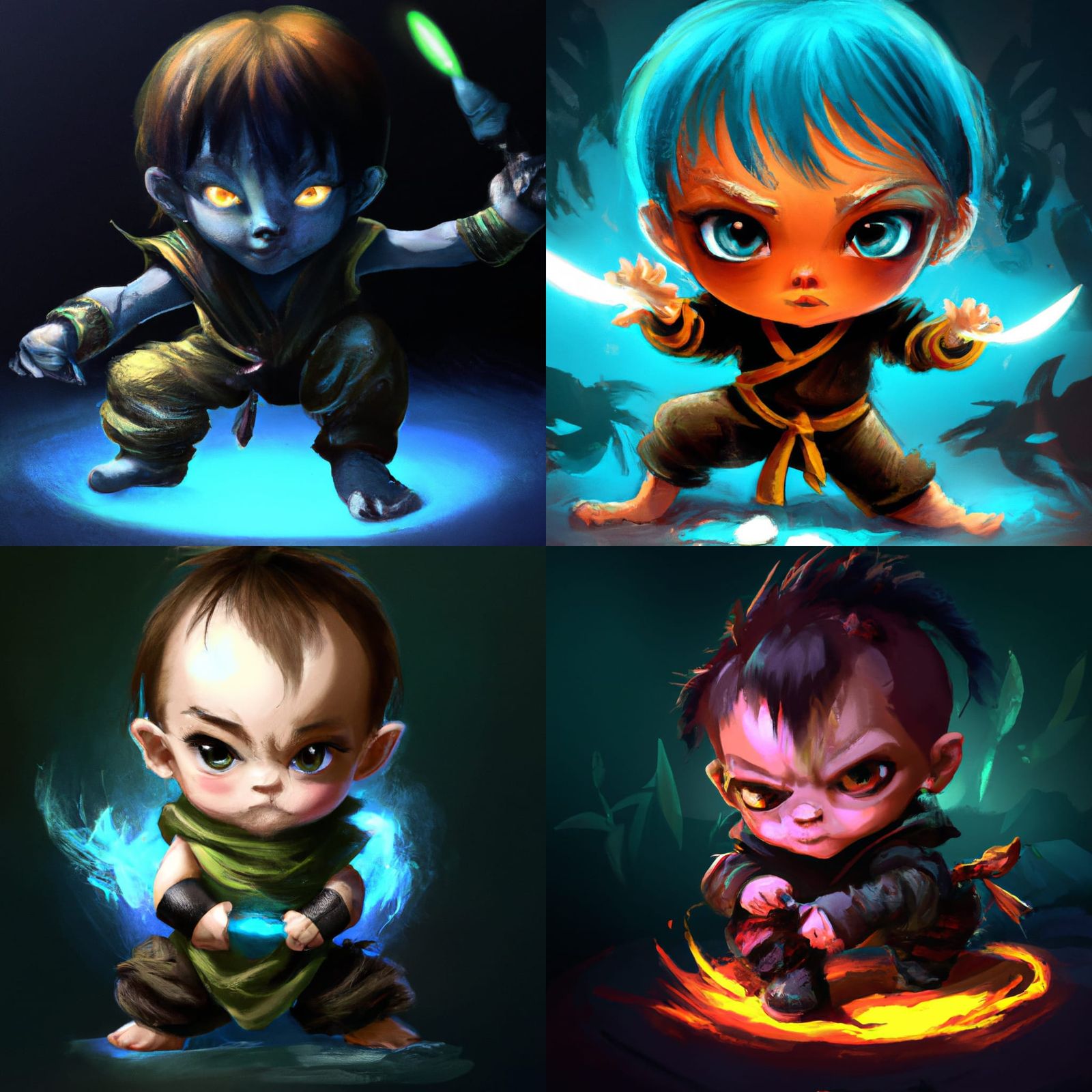 MK - Chibi Fighters - AI Generated Artwork - NightCafe Creator