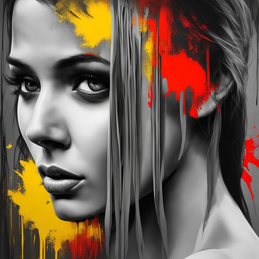 Bold strokes, one hue, endless impact - AI Generated Artwork ...