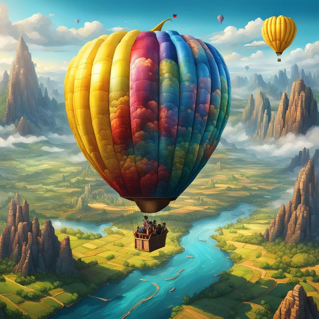 Epic balloon - AI Generated Artwork - NightCafe Creator