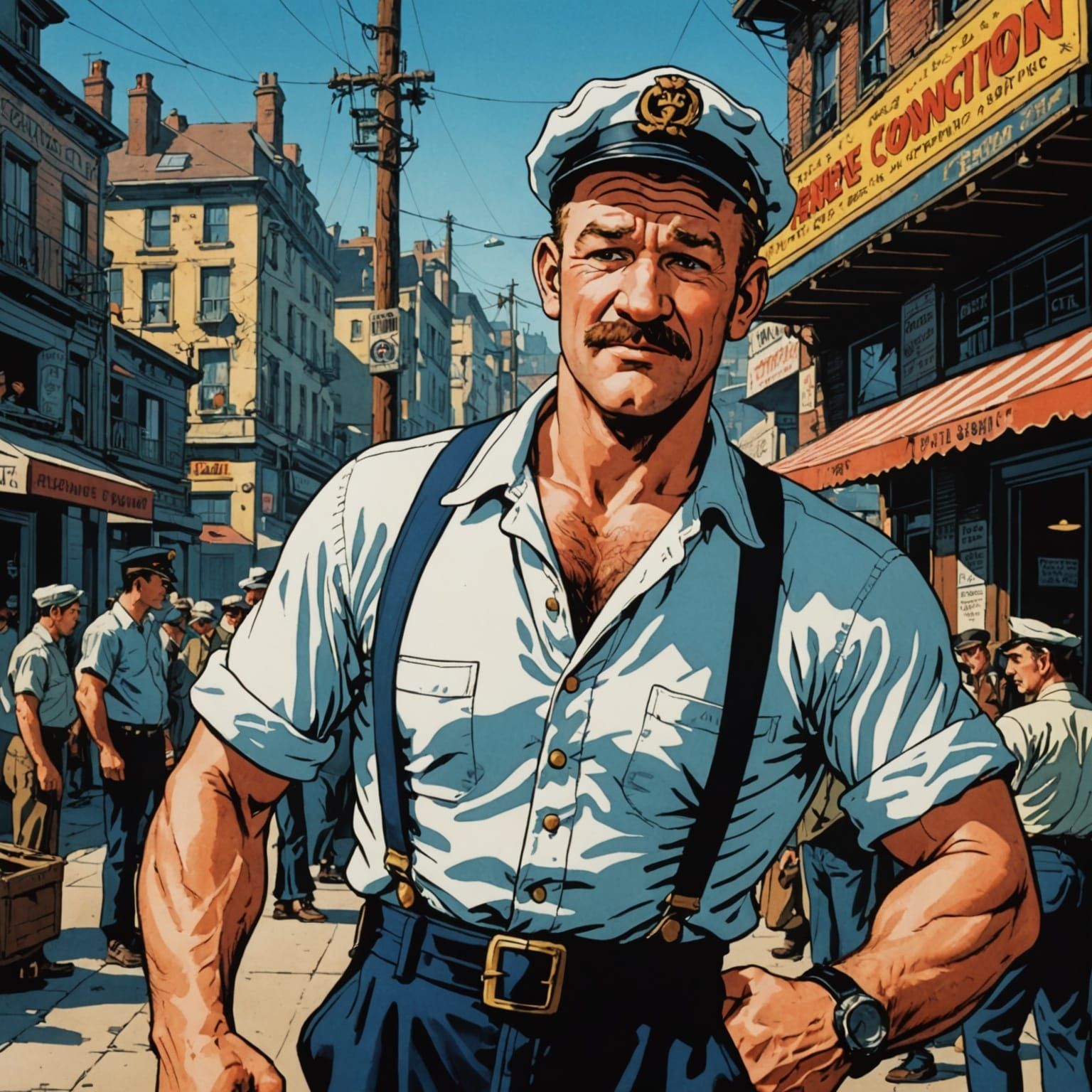 GENE HACKMAN as POPEYE - Gene Hackman as Popeye in Anime St...