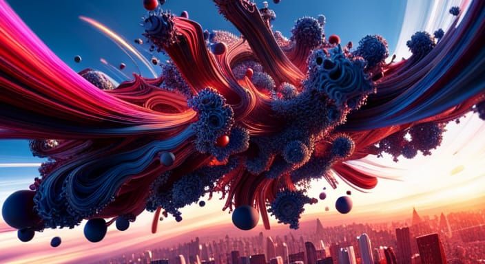 Macro hyper realistic photography, short frame, octane render, particle ...