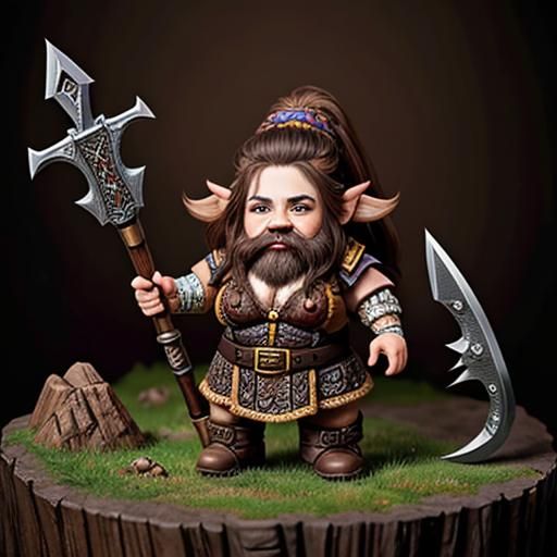 Female dwarf from the Discworld - AI Generated Artwork - NightCafe Creator