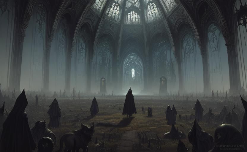 Lovecraftian Gothic Nightmare: Gallery of Damnatio... - AI Art