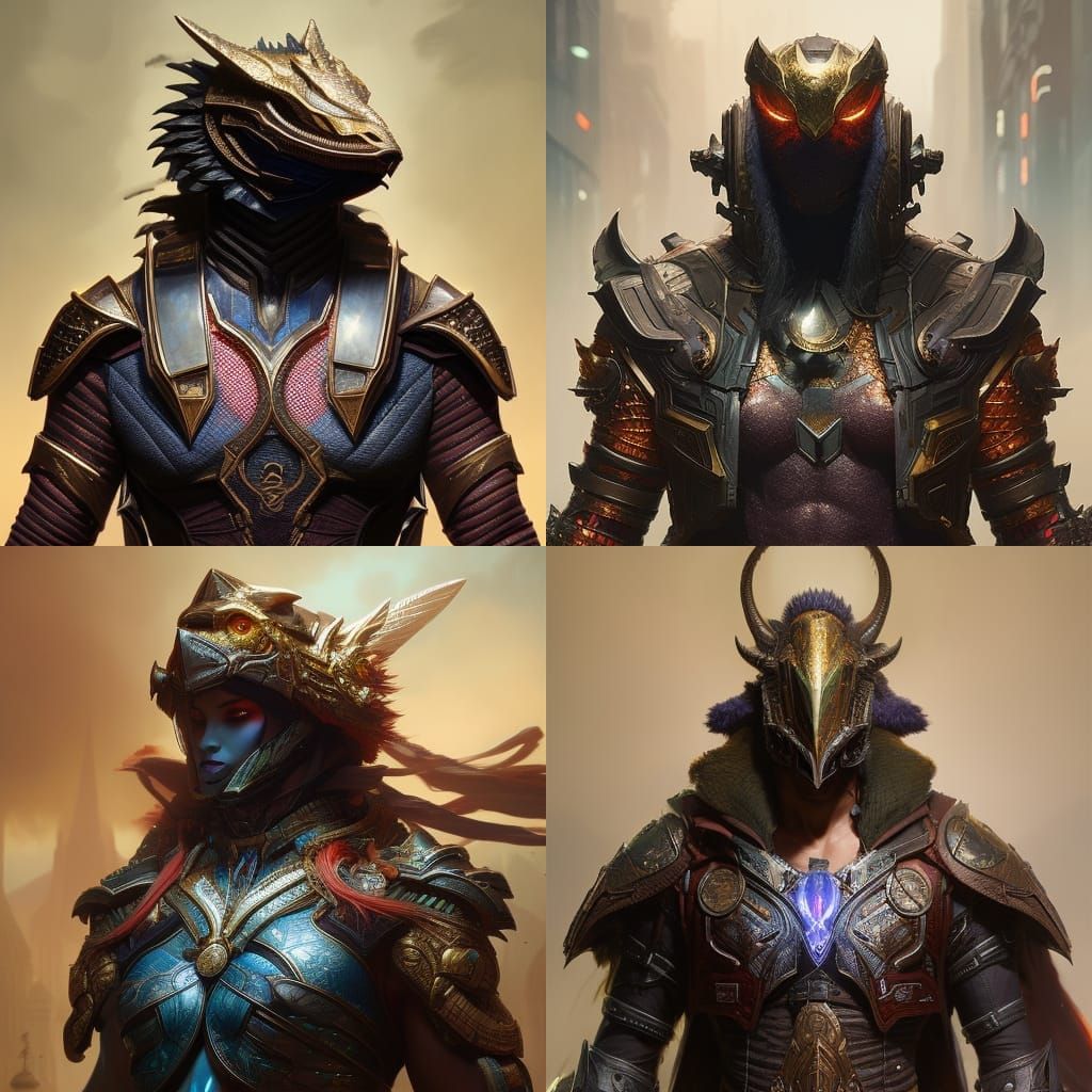 Lizard Knight 5 - AI Generated Artwork - NightCafe Creator