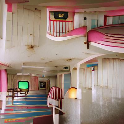 abandoned 90s hotel liminal space - AI Generated Artwork - NightCafe ...
