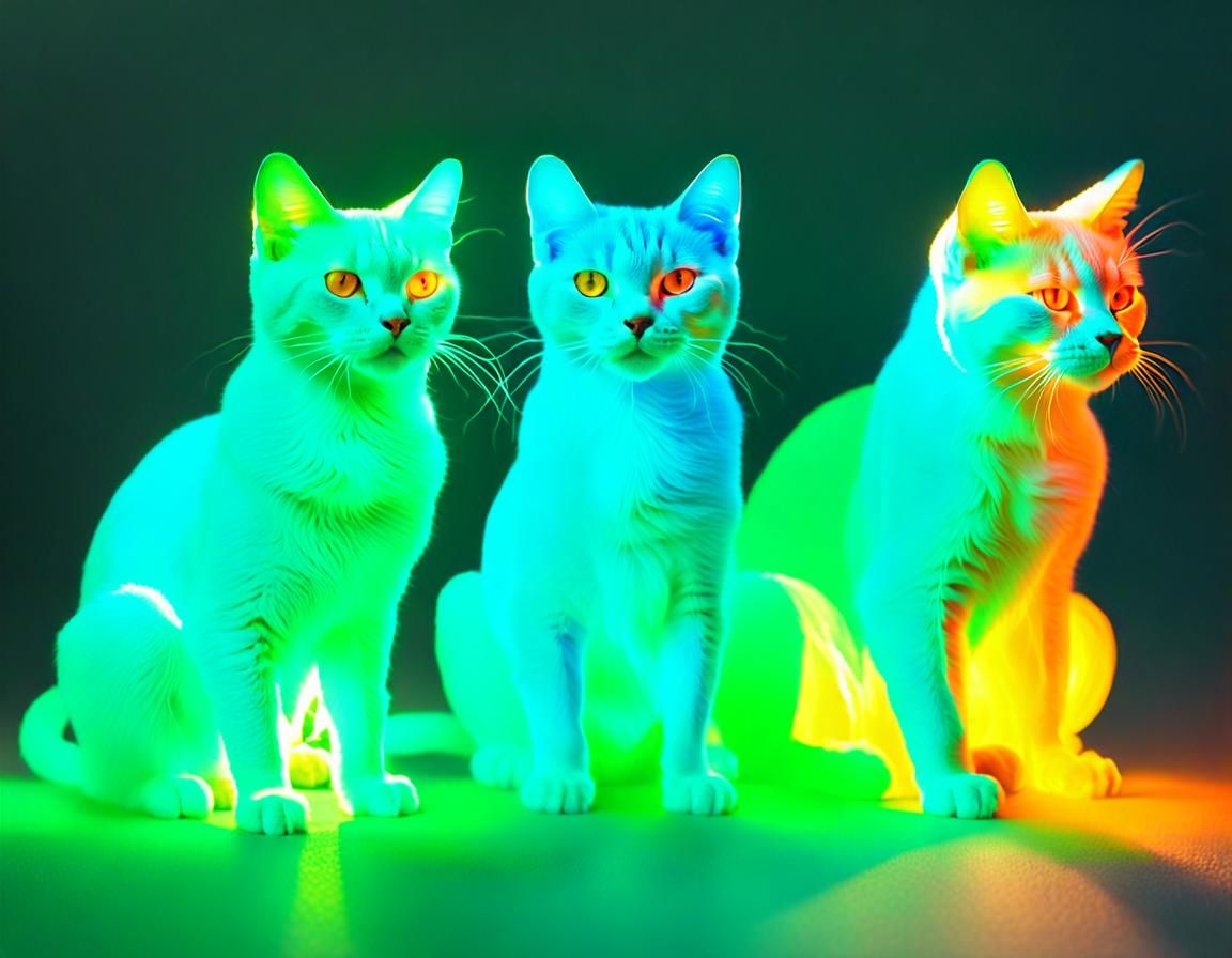 Radiation Cats III - AI Generated Artwork - NightCafe Creator