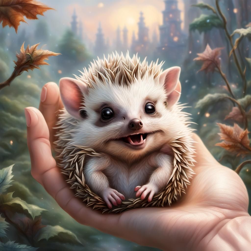 Choupisson (baby hedgehog in French) - AI Generated Artwork - NightCafe ...
