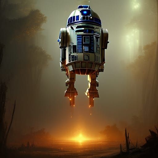 R2D2 - AI Generated Artwork - NightCafe Creator