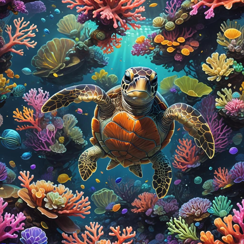 The Ocean Swim. - AI Generated Artwork - NightCafe Creator