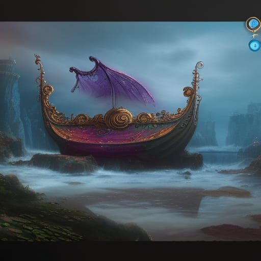 A fairy ship - AI Generated Artwork - NightCafe Creator