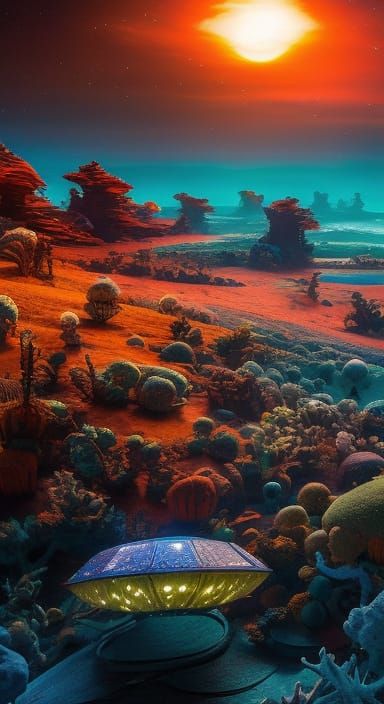 Aliens-buccaneers-Pirates, pirate's flag next to it, a whole sci-fi ...