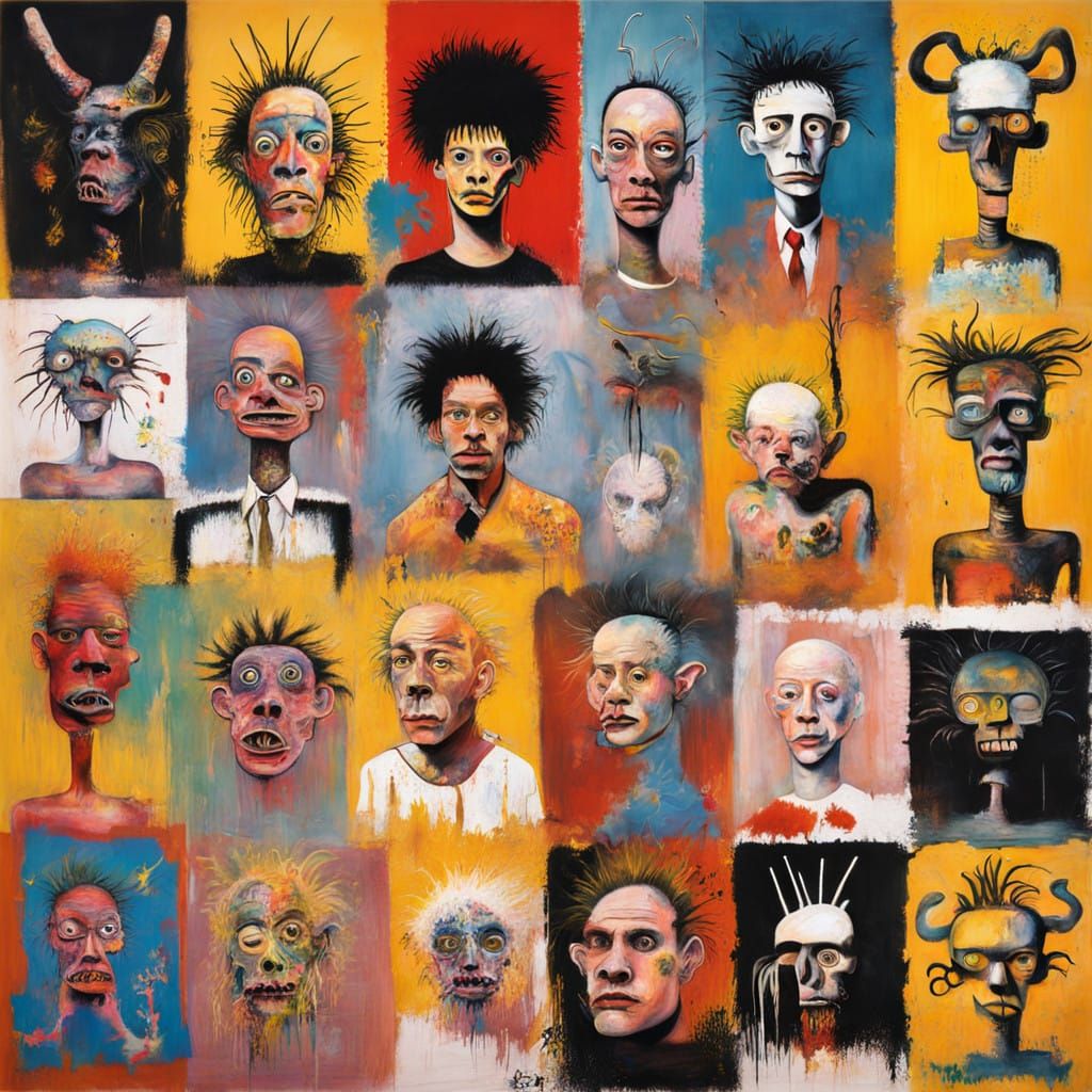 Neo-Expressionist Butcher in Oil and Acrylic - AI Art