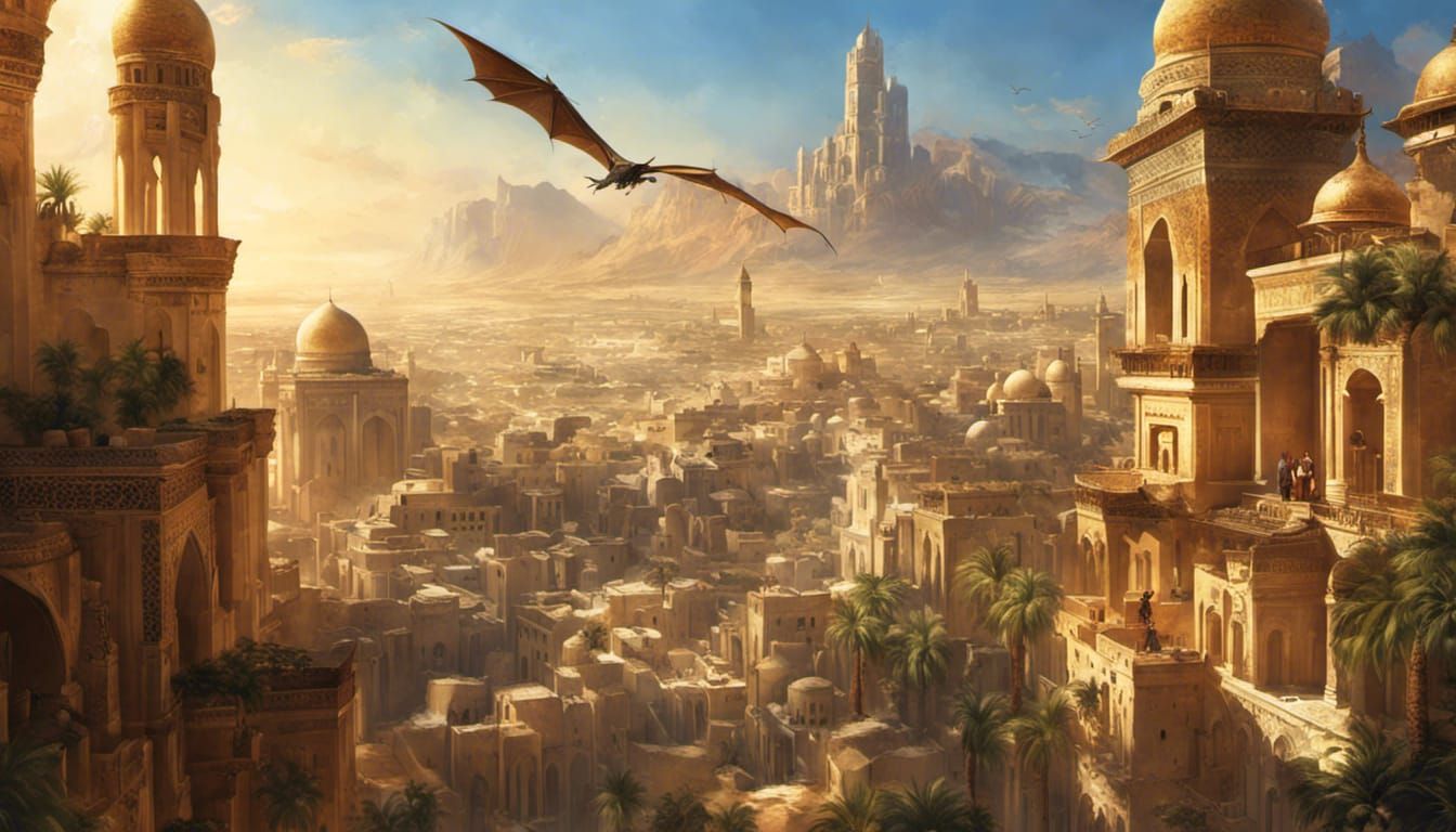 Desert Citadel - AI Generated Artwork - NightCafe Creator