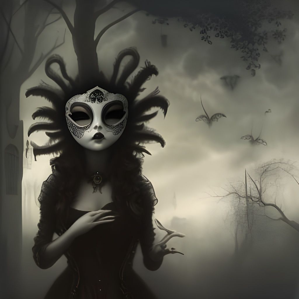 A girl and her mask II - AI Generated Artwork - NightCafe Creator