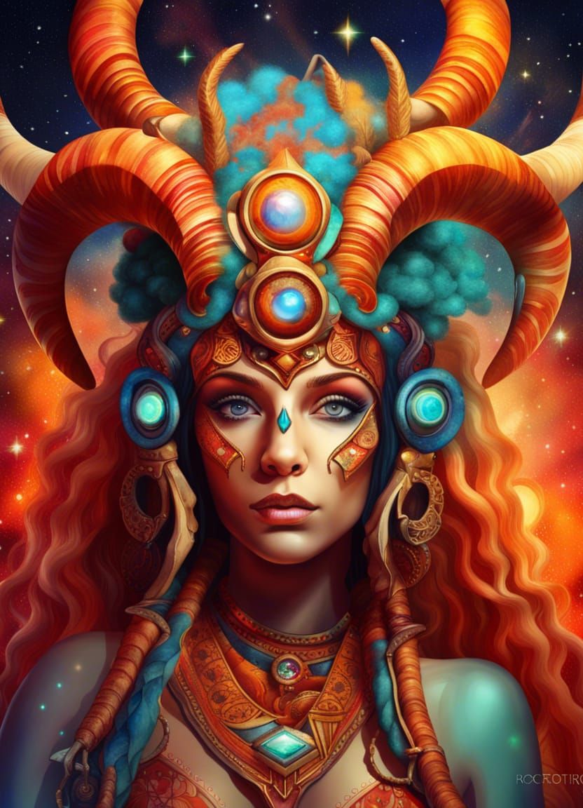 Goddess Aries - AI Generated Artwork - NightCafe Creator