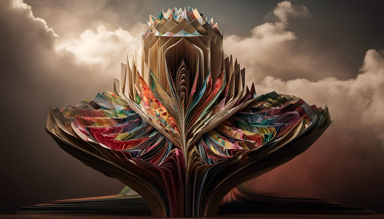 “The Yoshizawa-Randlett Experiment - 020: The Blossomed” - AI Generated ...