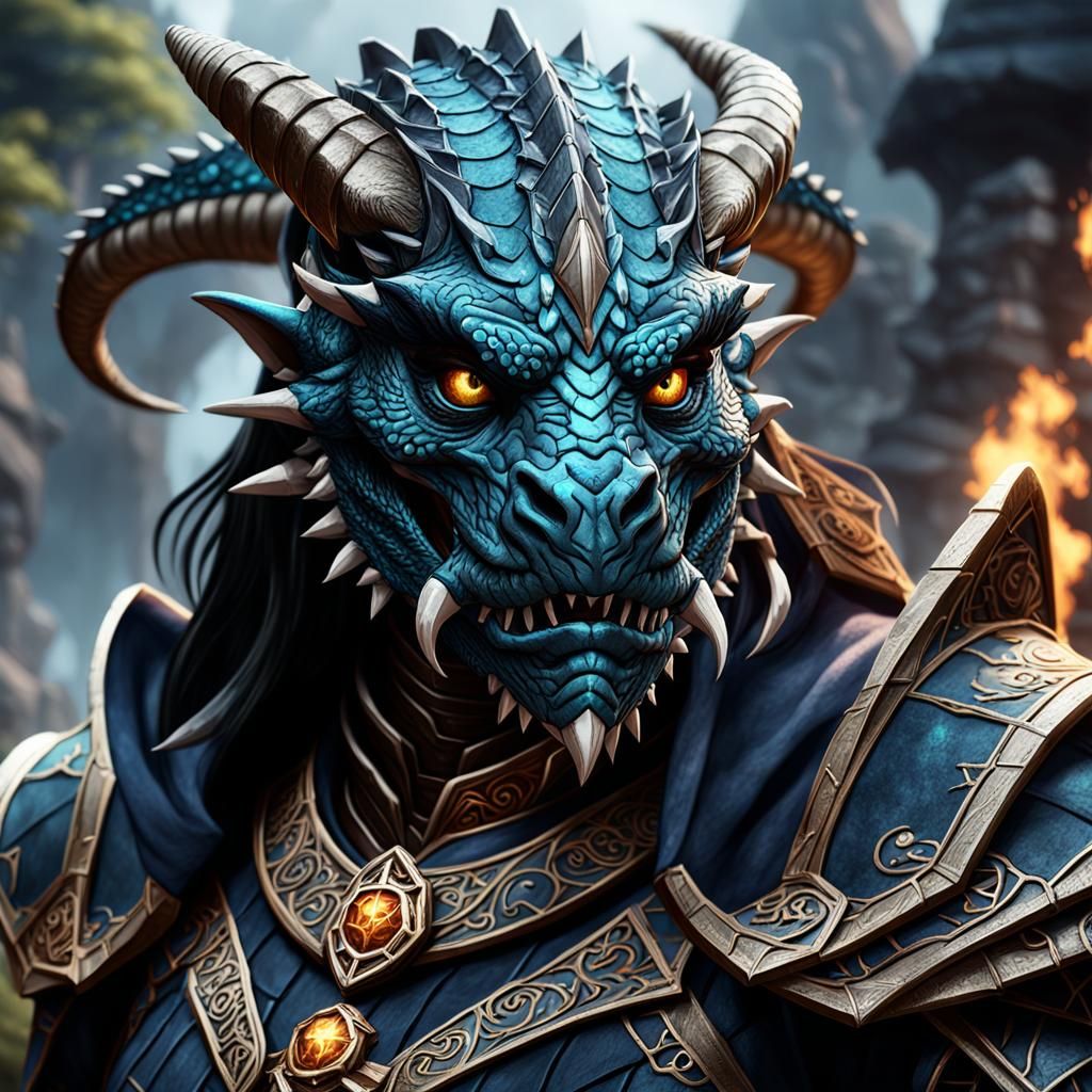 Dragonborn Sorcerer - AI Generated Artwork - NightCafe Creator