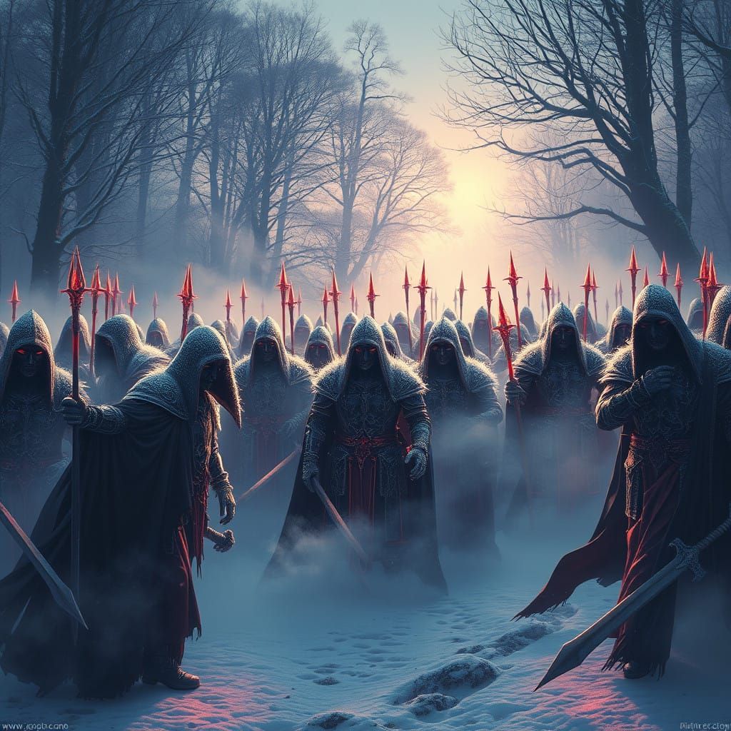vampire army in winter - Ethereal Vampire Legion in Winter ...