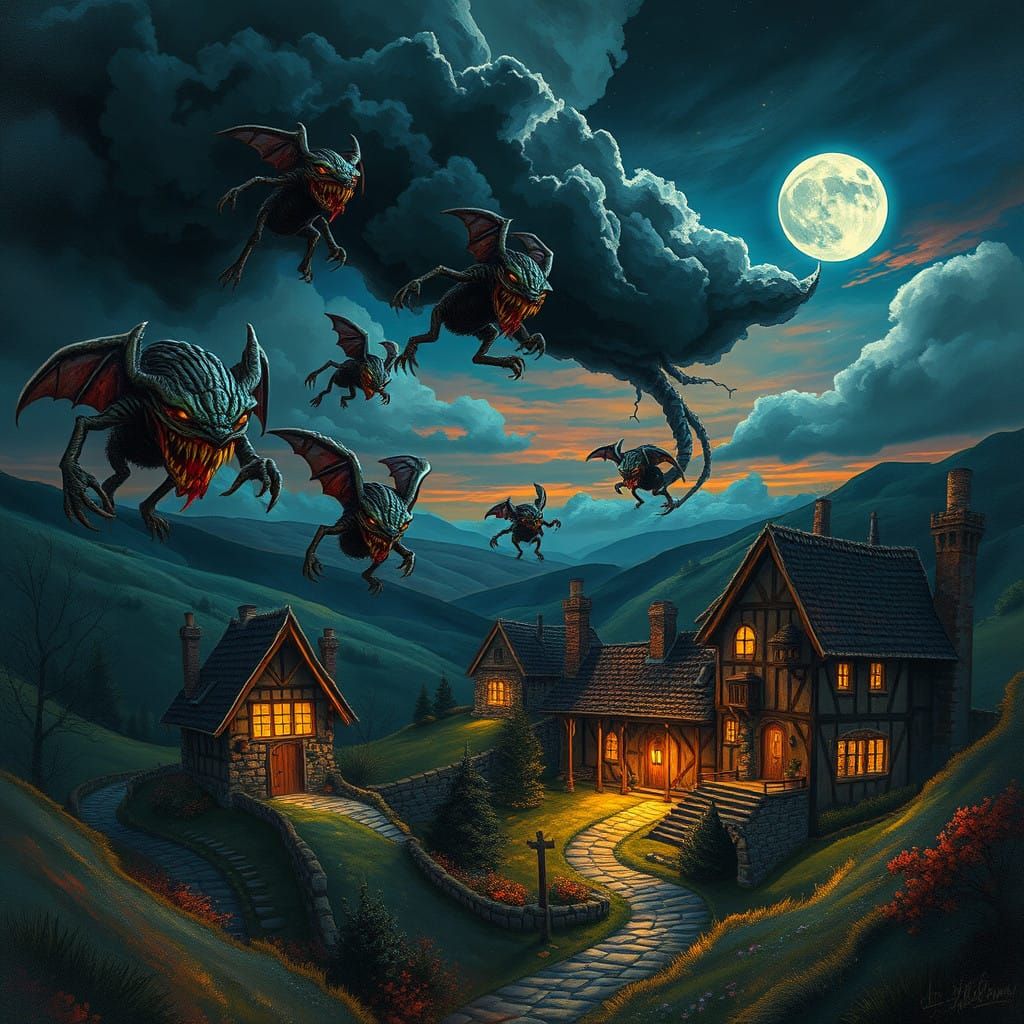 Gremlin swarm - Whimsical Gremlin Horde Descends on Medieval...