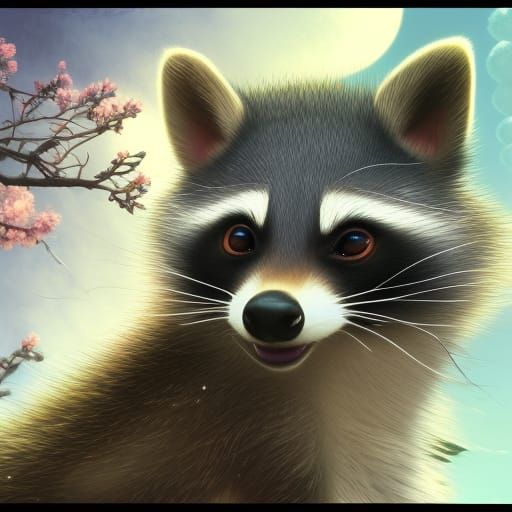 Racoon - AI Generated Artwork - NightCafe Creator