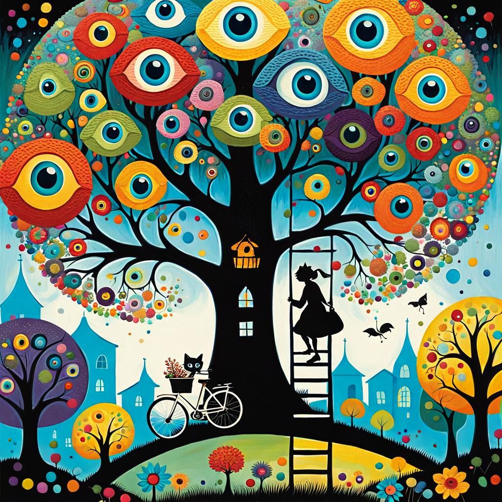 the "all seeing eye" tree - AI Generated Artwork - NightCafe Creator