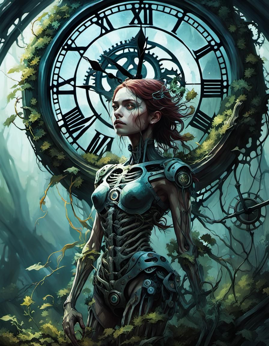 Overgrown in time - AI Generated Artwork - NightCafe Creator