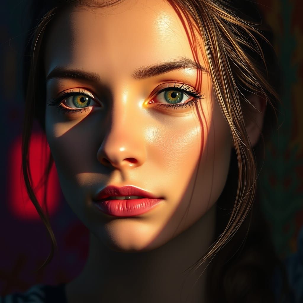 Indescribable beauty - Hyperrealistic Portrait of a Woman in...
