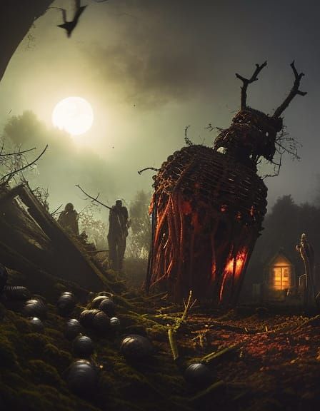 The Sacrifice to the Crooked One - AI Generated Artwork - NightCafe Creator