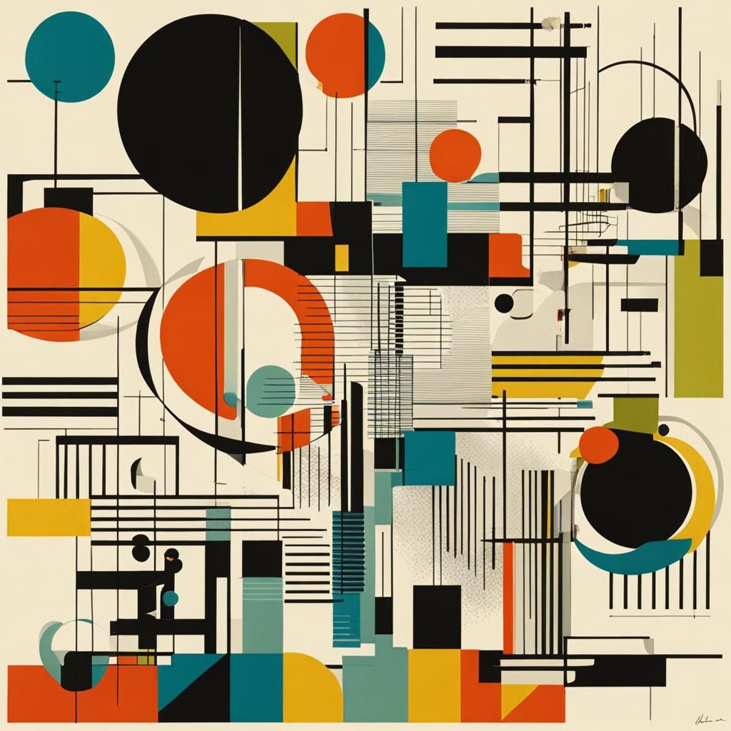 Art in the style of Alvin Lustig - AI Generated Artwork - NightCafe Creator