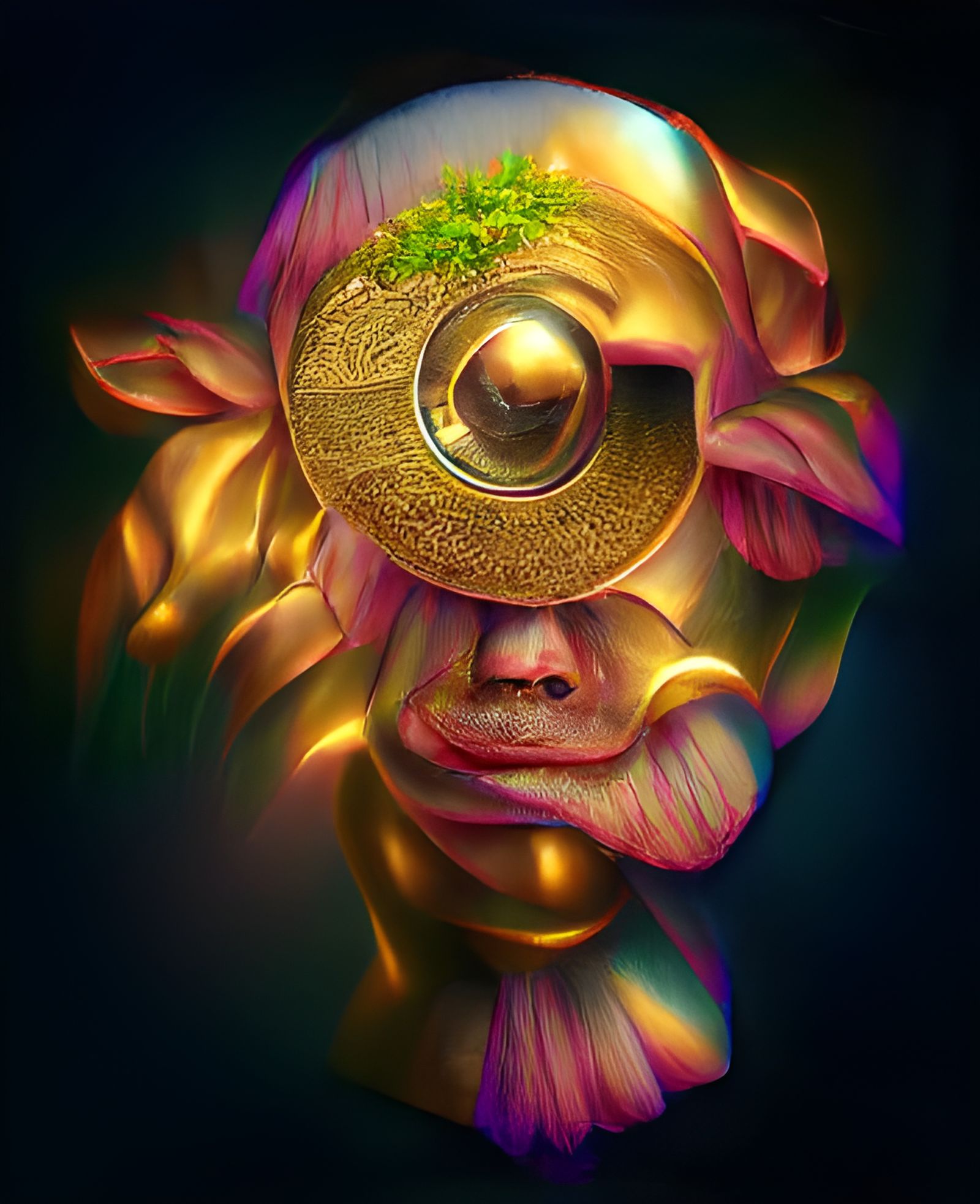 The golden cyclops - AI Generated Artwork - NightCafe Creator